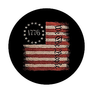 1776 We The People Patriotic American Constitution PopSockets Swappable PopGrip