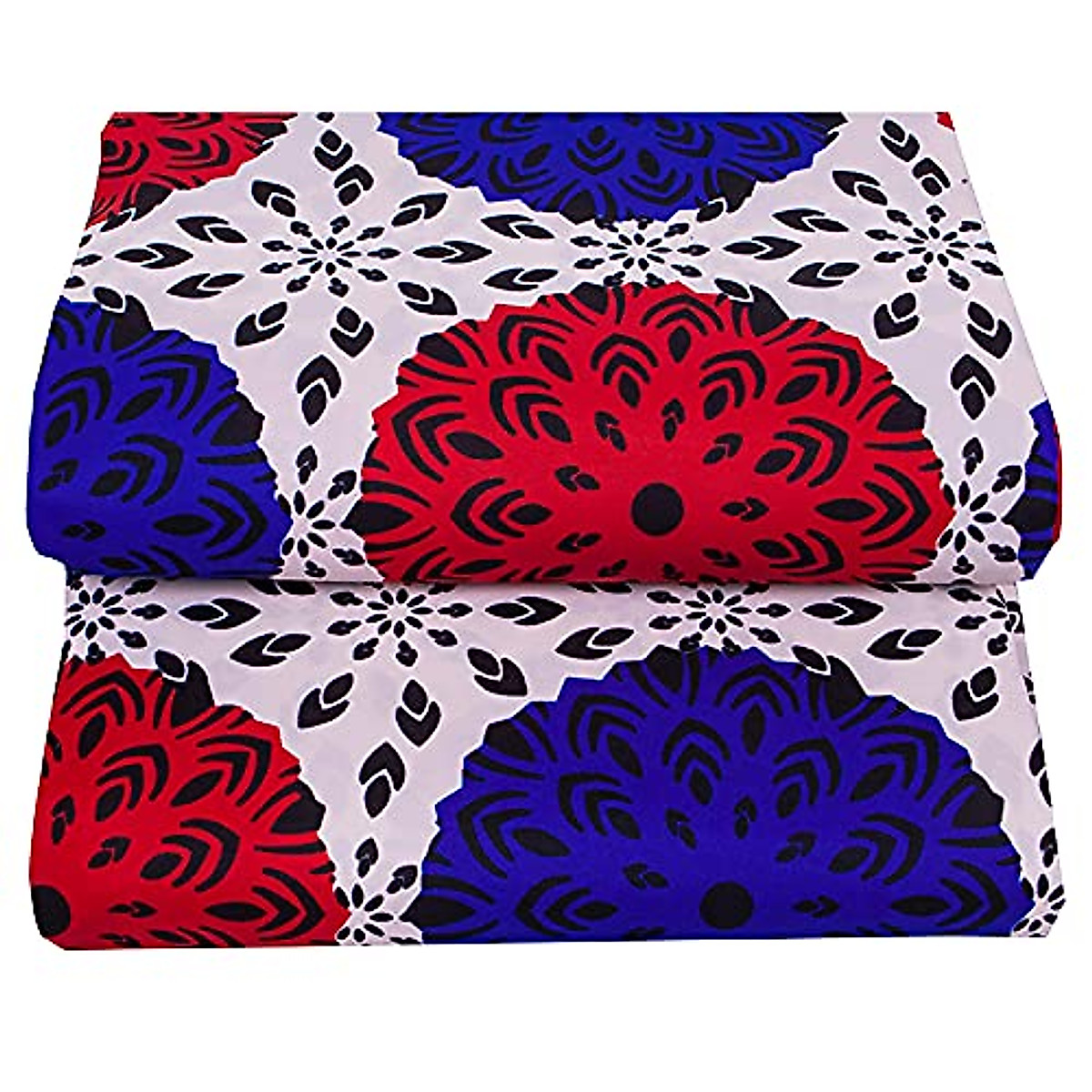 African Fabric 6 Yards BintaRealwax 100% Polyester Ankara Fabric for Party Dress FP6427