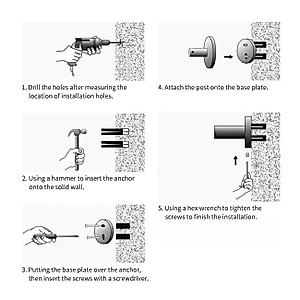 Hoooh Bathroom Towel Hook, Brushed Stainless Steel Coat/Robe Clothes Hook for Bath Kitchen Garage Wall Mounted (2 Pack), B101-BN-P2