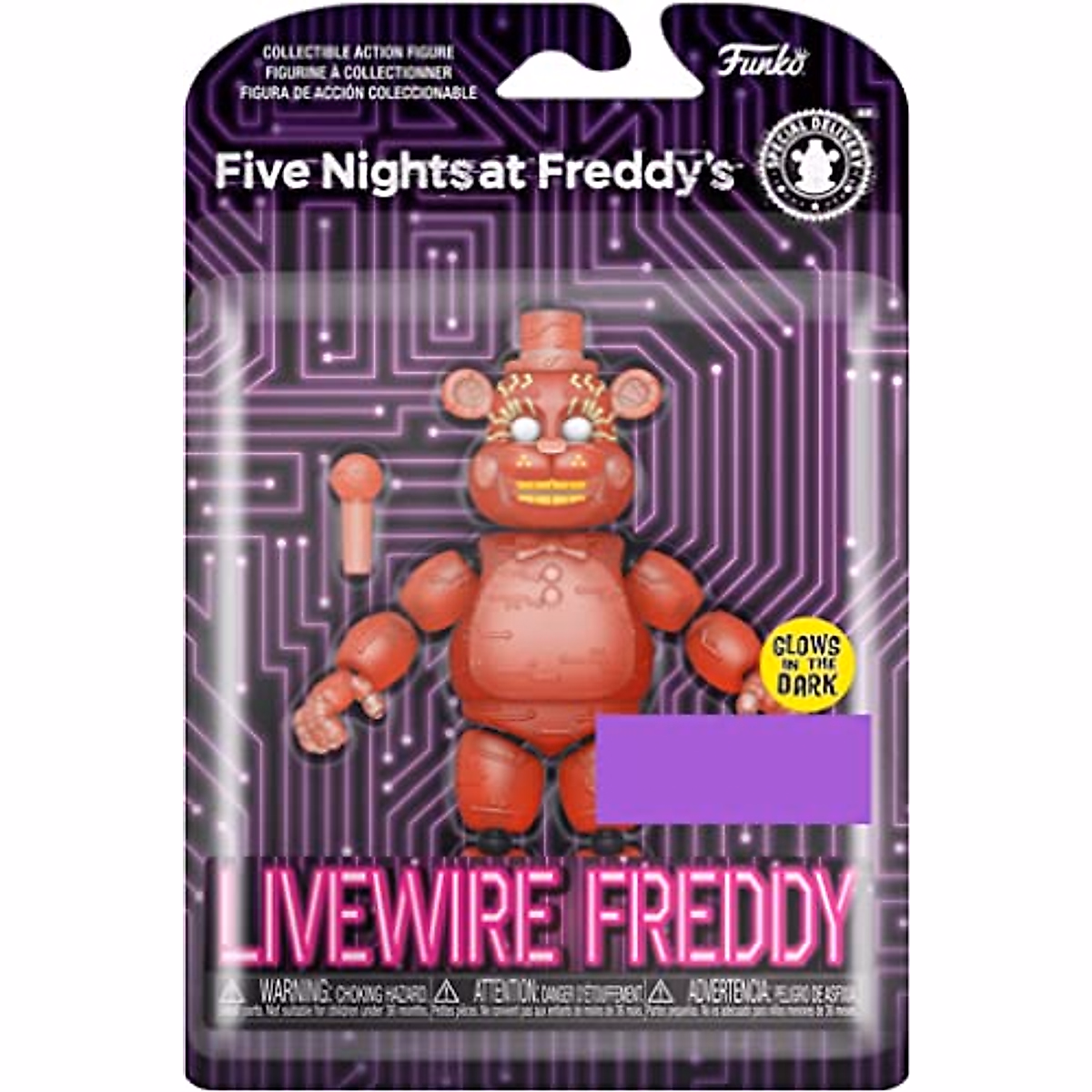 Funko Five Nights at Freddy's Livewire Freddy Action Figure Plush (Livewire Freddy Figure)
