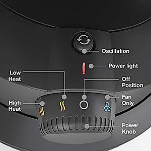 Honeywell Turbo Force Power Heat Circulator Heaters, Black