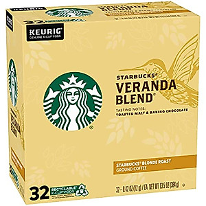 Starbucks Coffee Veranda blend single serve capsules for Keurig K-Cup pod brewers (96 Count)