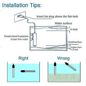 Soyon Aquarium Heater 500W, Fish Tank Heater with Adjustable Temperature 80 Gallon-100 Gallon Submersible Water Heater (500W with Extra Thermometer)