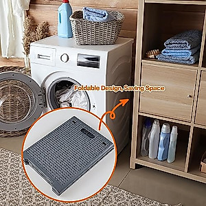 Doryh 82 L Plastic Collapsible Laundry Basket, 2 Packs, Folding Laundry Hamper with Lid