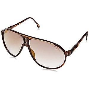 Carrera unisex adult Champion65 Sunglasses, Brown/Gray, 62mm 12mm US