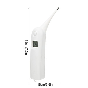 Zerodis Pig Thermometer Electronic LCD Pet Veterinary Thermometer with Memory Function for Dogs Cats Pet Dog Thermometer Horse Anus Thermometer Fast Digital Veterinary Thermometer