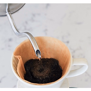 Black Lab Coffee Pour Over Single Cup Ceramic Brewer with Melitta Filters by Simply Charmed (Black Lab)