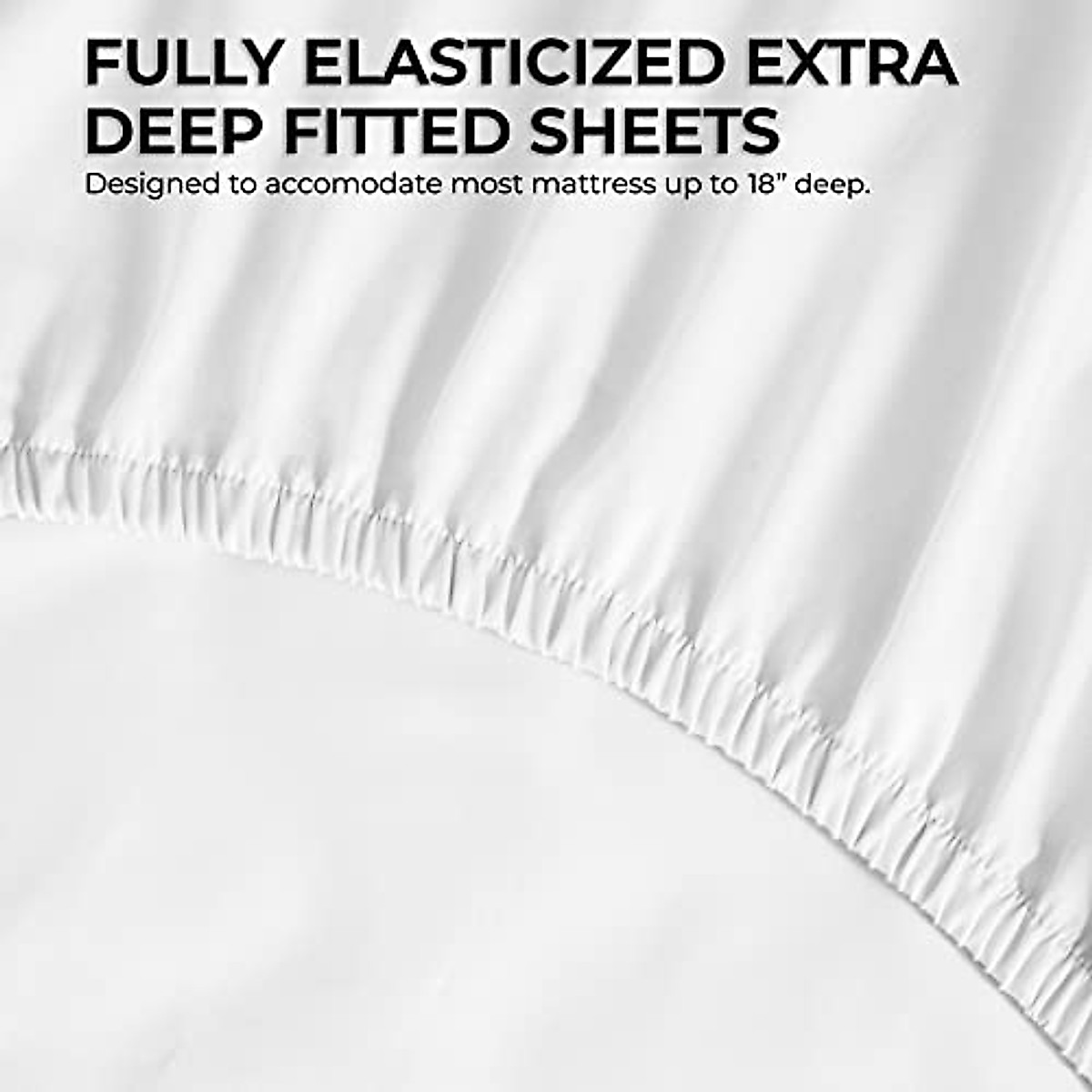 AZORES HOME Juliette Printed Deep Pocket Sheet Set with Oversized Flat - Queen, Red