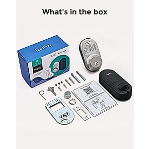 Hugolog Keyless Entry Door Lock with Keypad,Deadbolt Lock Electronic, Motorized Auto-Locking Easy Easy Installation High Security Material for Metal Home & Office