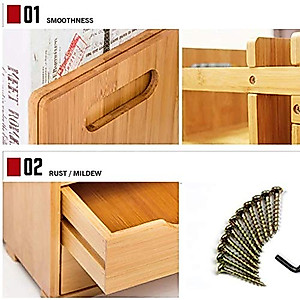 FHDGH Wooden Bookshelf Simple Bookcase Table Shelf Student Creative Cabinet