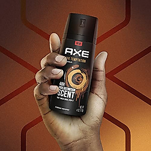 AXE Dual Action Body Spray Deodorant for Long Lasting Odor Protection Dark Temptation Body Spray Deodorant for Men Formulated Without Aluminum 4. 0 oz, Twin Pack