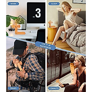 Joylifetech Personal Fan Handheld, Handheld Fan with 1200mAh, Lightweight Portable Fans Rechargeable that Can Rotate 360°, 3 Speeds Pocket Fan for Travel Commute Work Outdoor