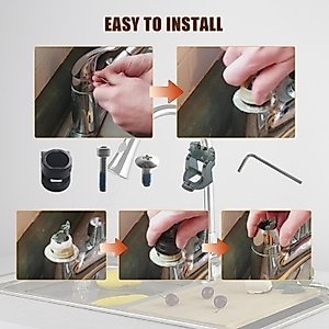 for Moen 100429 Single Handle Faucet Adapter Kit - Single Handle Adapter for Kitchen Sink Faucets (Compatible with Moen 7400 Series & Most 1-Handle Models) 2 Pack