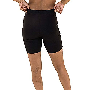 Spalding Women's Athletic Reflective Bike Short, Black, XL