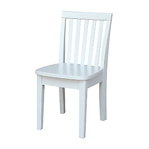 International Concepts 5-Piece 2532 Table with 4 Mission Juvenile Chairs, Linen White Finish