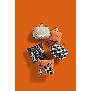 Mud Pie Pumpkin Pillow, 1 Count (Pack of 1), Orange
