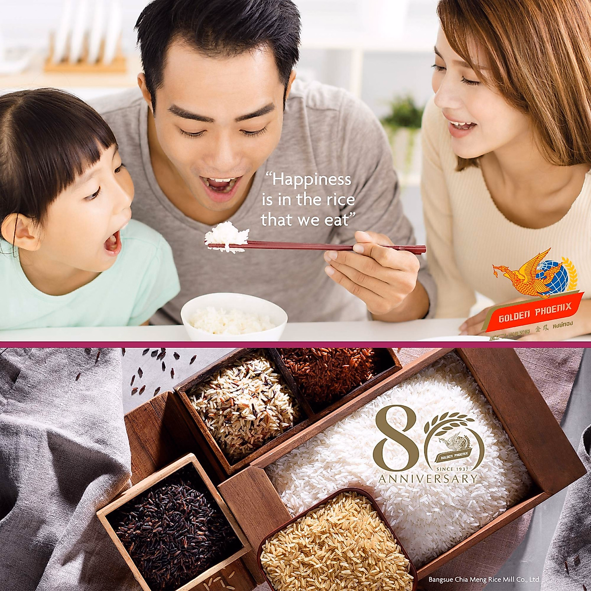 Golden Phoenix Pure Jasmine Rice (100% Thai Jasmine), 10 Pound