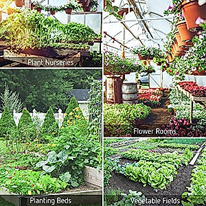 VIVOSUN 4Pcs 5FT Greenhouse Hoops with PE Cover, Rust-Free Grow Tunnel Tunnel, 5FT Long Steel with Plastic Coated Plant Supports for Garden Fabric, Plant Support Garden Stakes