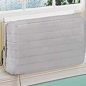 Bekith Indoor AC Cover Air Conditioner Cover AC Units Cover for Inside Window Unit 17 x 13 x 3.5 inches (L x H x D), Gray