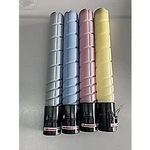 YOUTOP 4PK TN-221 TN221 Toner Cartridge Compatible for Konica Minolta bizhub C227 C287 (A8K3130 A8K3230 A8K3330 A8K3430)