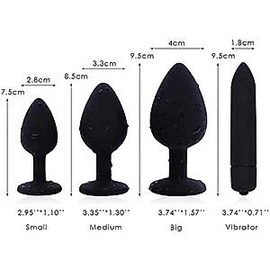 Silicon Butt 4pcs Sets Plug Toy Anales Adult Toys Plug Relaxing Tool Sex Game Gifts for Men Women Sunglasses B13