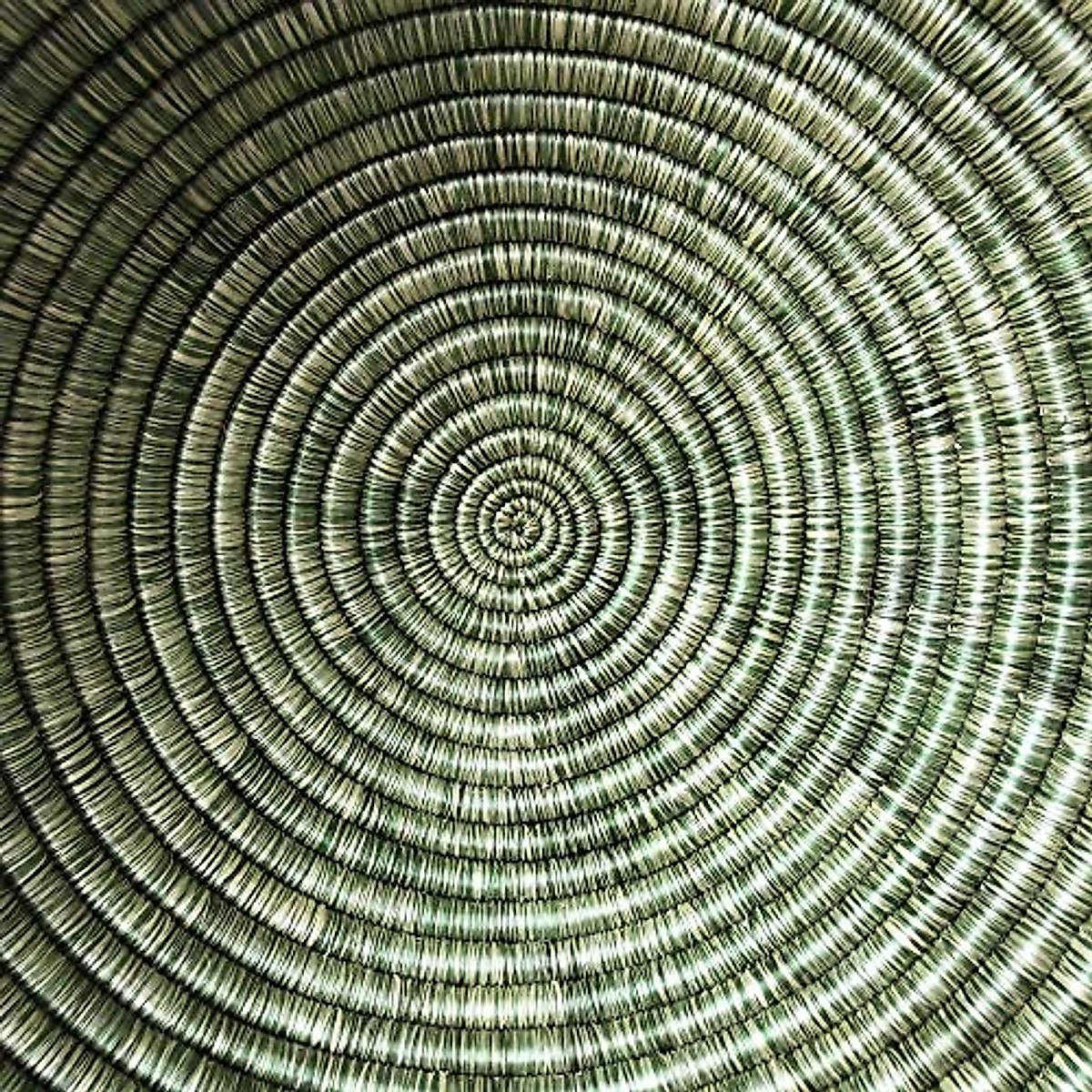 African Basket: Musebeya/Rwanda Basket/Woven Bowl/Sisal & Sweetgrass Basket/Green, Citron