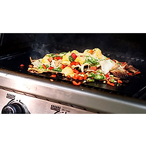 COOKINA Barbecue Reusable and Non-Stick Grilling Sheet, 1 EA, Black