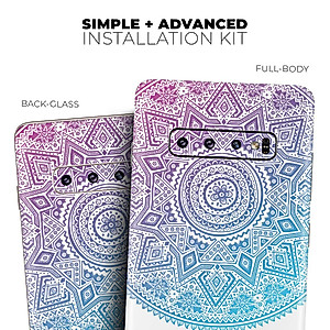DesignSkinz Tribal Ethnic Mandala v5 Protective Vinyl Decal Wrap Skin Cover Compatible with The Samsung Galaxy S20 (Screen Trim & Back Glass Skin)