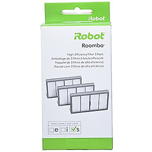 iRobot Authentic Replacement Parts- Roomba s Series High-Efficiency Filter, (3-Pack), White