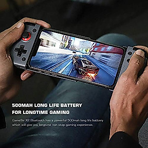 GameSir X2 Bluetooth Wireless Mobile Game Controller, Type-C Port, Custom Turbo Key, Bluetooth 5.0 Support Android/iOS iPhone Xbox Cloud Gaming, Google Stadia, GeForce Now, MFi Apple Arcade Games
