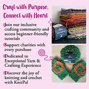 Cotton Alpaca Tweed Alpaca Yarn for Crocheting, 4 Skeins, 588Yds/200G, Free Patterns - Tweed Yarn for Knitting - 3 DK Light Worsted Weight - Pear Green