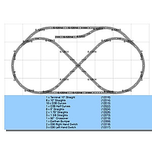 Anna's SIDING Track Layout Train Pack 4' X 8' O Gauge