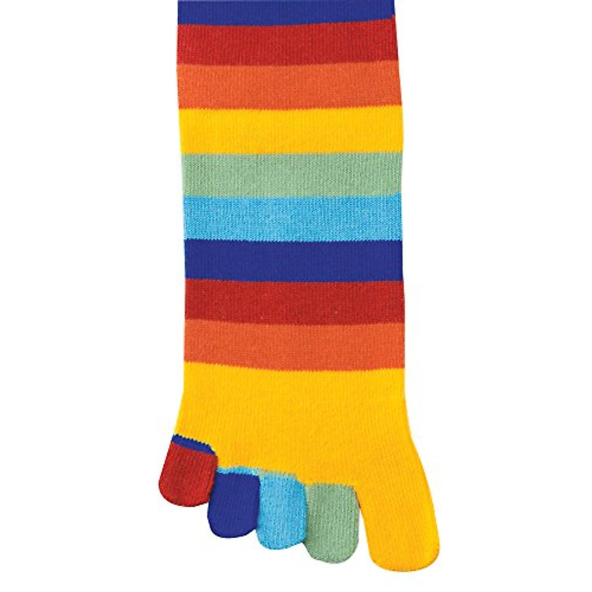 Rainbow Striped Toe Socks - Pair