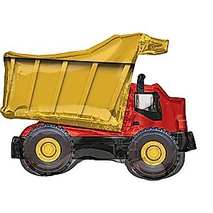 Anagram Dump Truck Super Shape Mylar Balloon