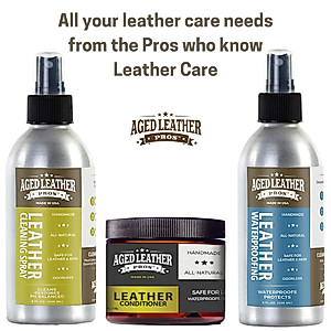 Beeswax Leather Conditioner Recommended by Pros for Genuine Leather, 6 OZ, Made in USA, All-Natural & Non-Toxic