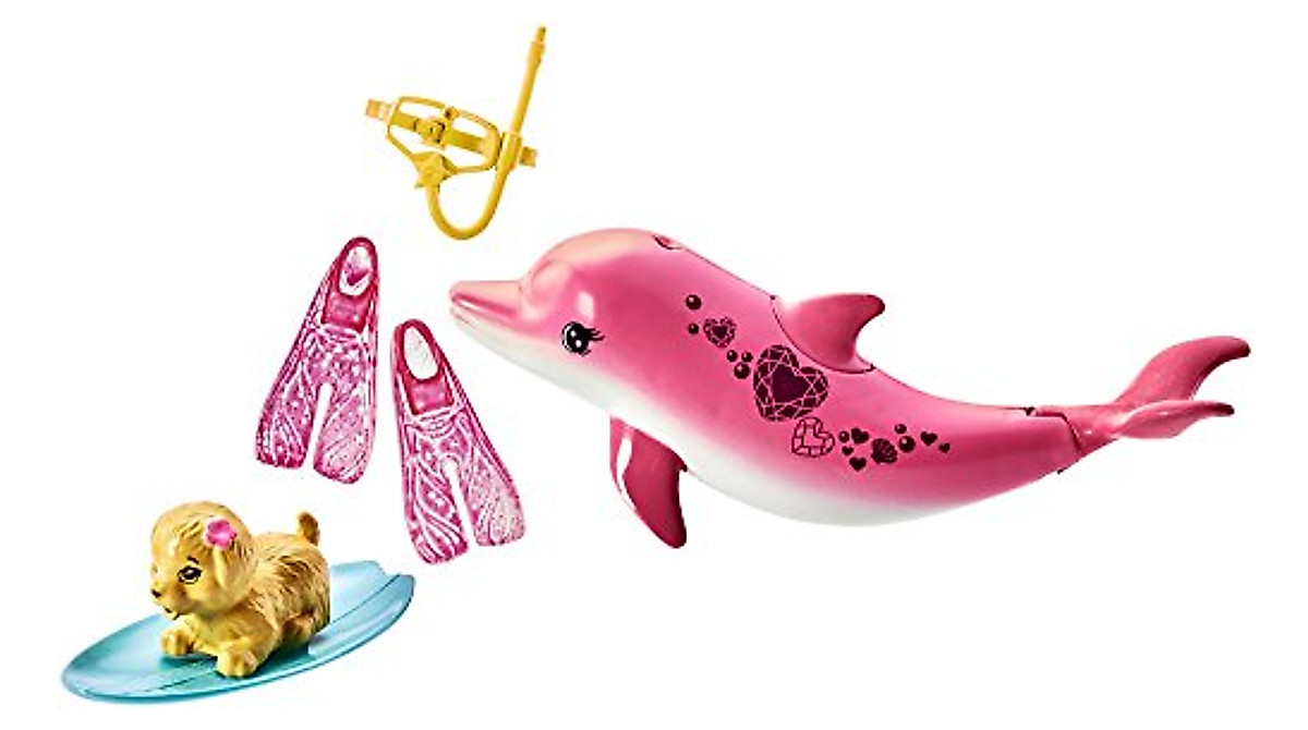 Barbie Color-Change Doll with Dolphin & Puppy Toy