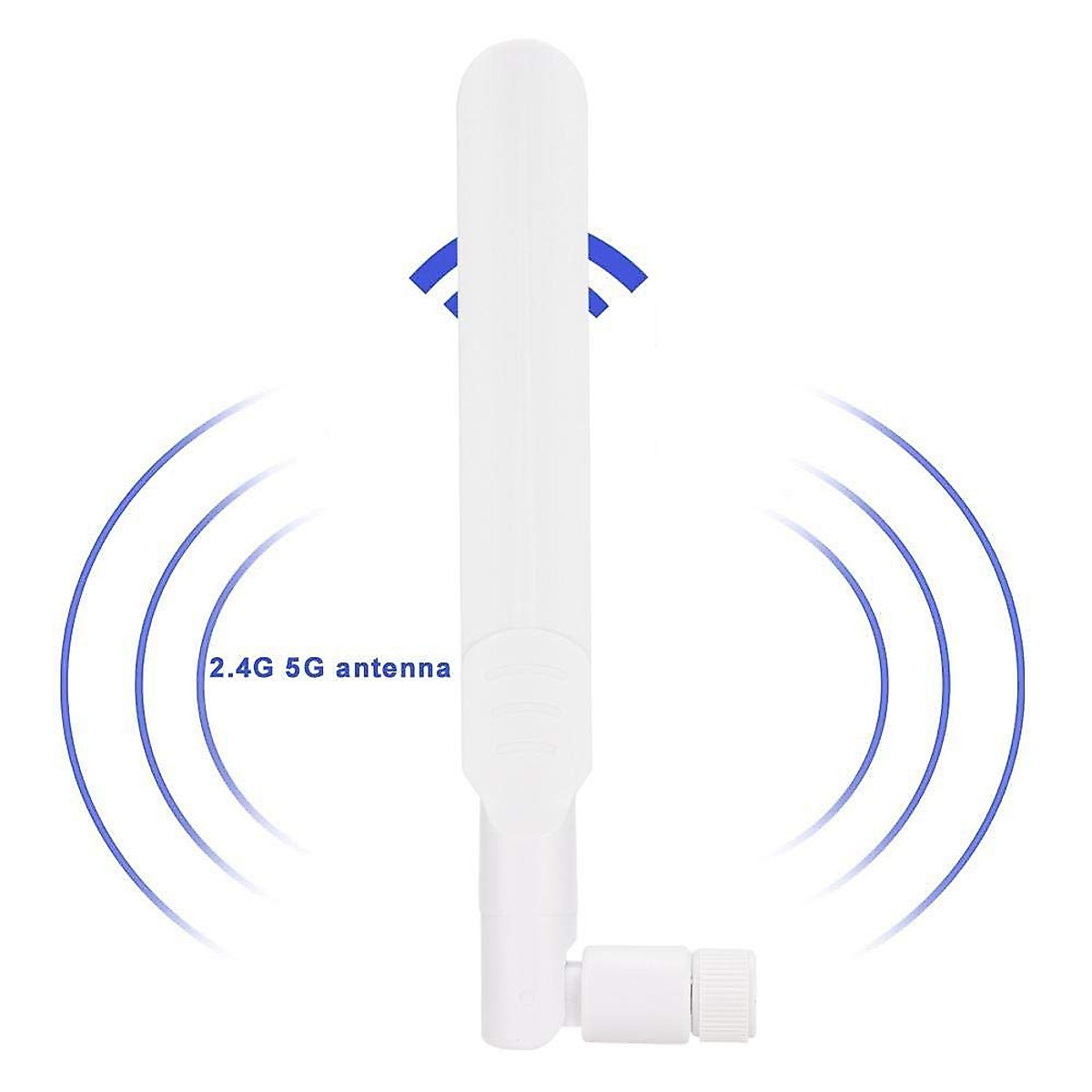 Network Card Antenna Omnidirectional 2.4G/5G/5.8G 8dbi Dual Band Antenna SMA, for Router(White)