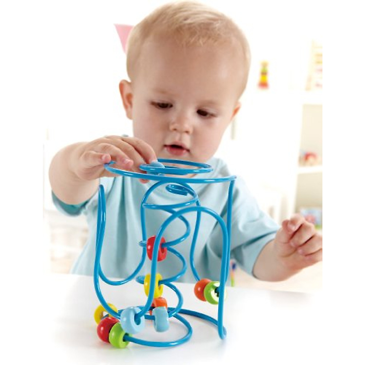 Hape Award Winning Spring-A-Ling Wooden Bead Maze