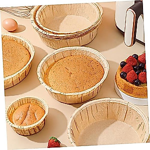 Mikinona 10pcs Cake Mold Mini Loaf Baking Pans Roasting Pans for Ovens Non Stick Baking Sheet Bakery Pan Muffin Cake Pans Paper Cake Mold Paper 6 Inch Round Cake Pan 6 Round Cake Pan Bread