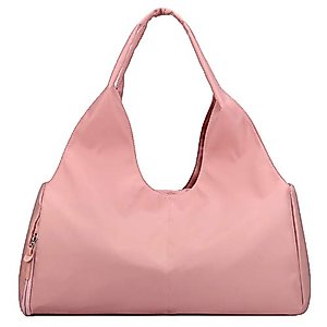 forestfish Duffel Bag Gym Totes with Dry Wet Pocket & Shoes Compartment for Women and Men, Pink