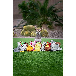 Multipet Look Who's Talking Plush Talking Rabbit Dog Toy, 6-Inch, Medium Breeds