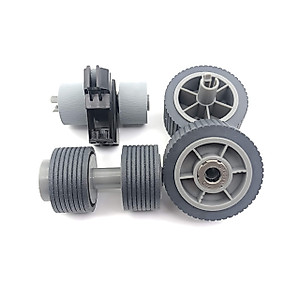 OKLILI 1SET X PA03740-K010 PA03740-K011 Consumable Kit Pick Roller + Brake Roller Pickup Roller Separation Roller Compatible with Fujitsu fi-7600 fi-7700 fi-7700S