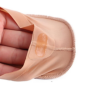 Vctitil 3 Pairs Women 3D Socks Ice Silk Invisible Socks with Gel Pad Arch Support Foot Massage Insole