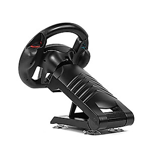 Numskull Switch Joy-Con Steering Wheel Table Attachment, Compatible with Nintendo Switch Racing Wheel Accessory,Black