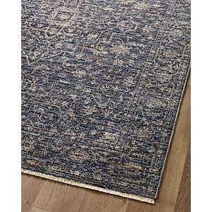 Loloi II Sorrento Collection SOR-01 Midnight/Natural 7'-10" x 10'-2" Area Rug