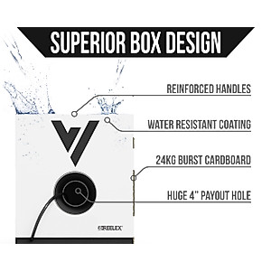 Voltive Cat6 Outdoor (CMX), 500ft, Black - UV Resistant - Solid Bare Copper Bulk Ethernet Cable - UTP - 600MHz - UL Certified & ETL Verified