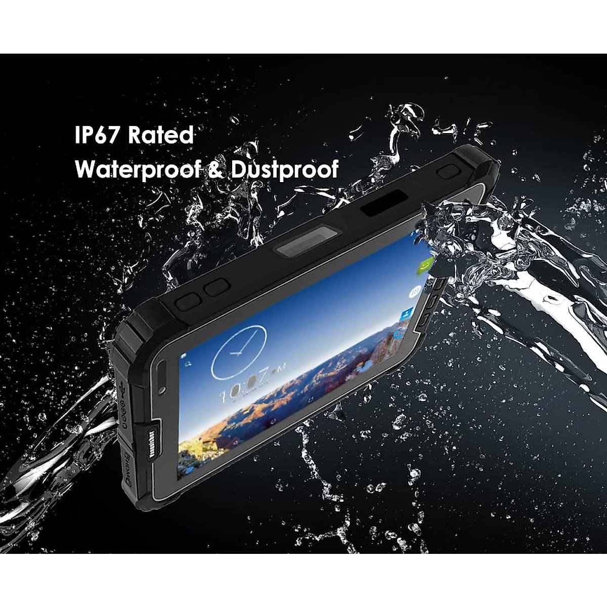 Ultra Rugged Android Enterprise Tablet PC with Barcode Scanner, 8-inch / IP67 Fully Waterproof/Integrated Zebra 1D 2D Scan Engine/Wi-Fi & 4G, for Enterprise Data Capture