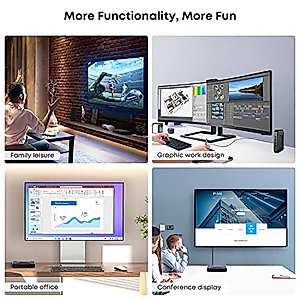 CHUWI Mini PC,8GB RAM 256GB SSD HeroBox Desktop Computer Windows 11, Intel 11th Gen N5100 Quad Core Processor(2.9GHz),Dual WiFi/BT/Gigabit Ethernet/VESA / 4K UHD/USB 3.0/Up to 2TB SSD
