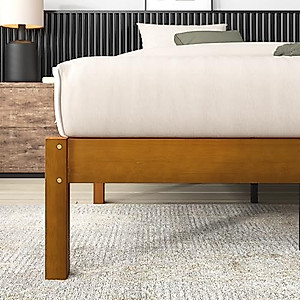 Zinus Ellie 14 Inch Bamboo Platform Bed Frame, Wood Slat Support, No Box Spring Needed, Easy Assembly, Queen