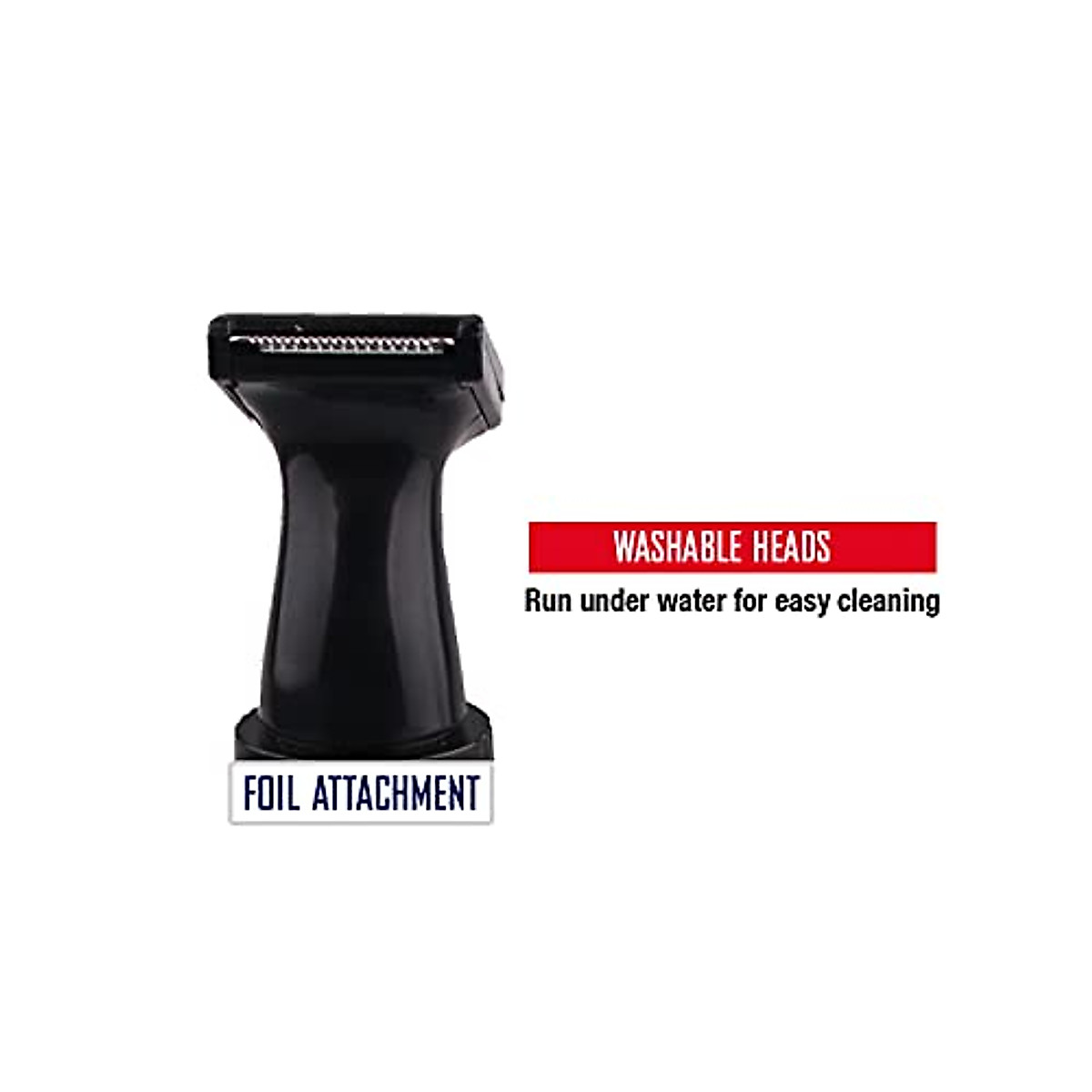 Barbasol Battery Powered Electric Ear and Nose Trimmer With Stainless Steel Blades, Foil Attachment, Detail Trimmer and Stand